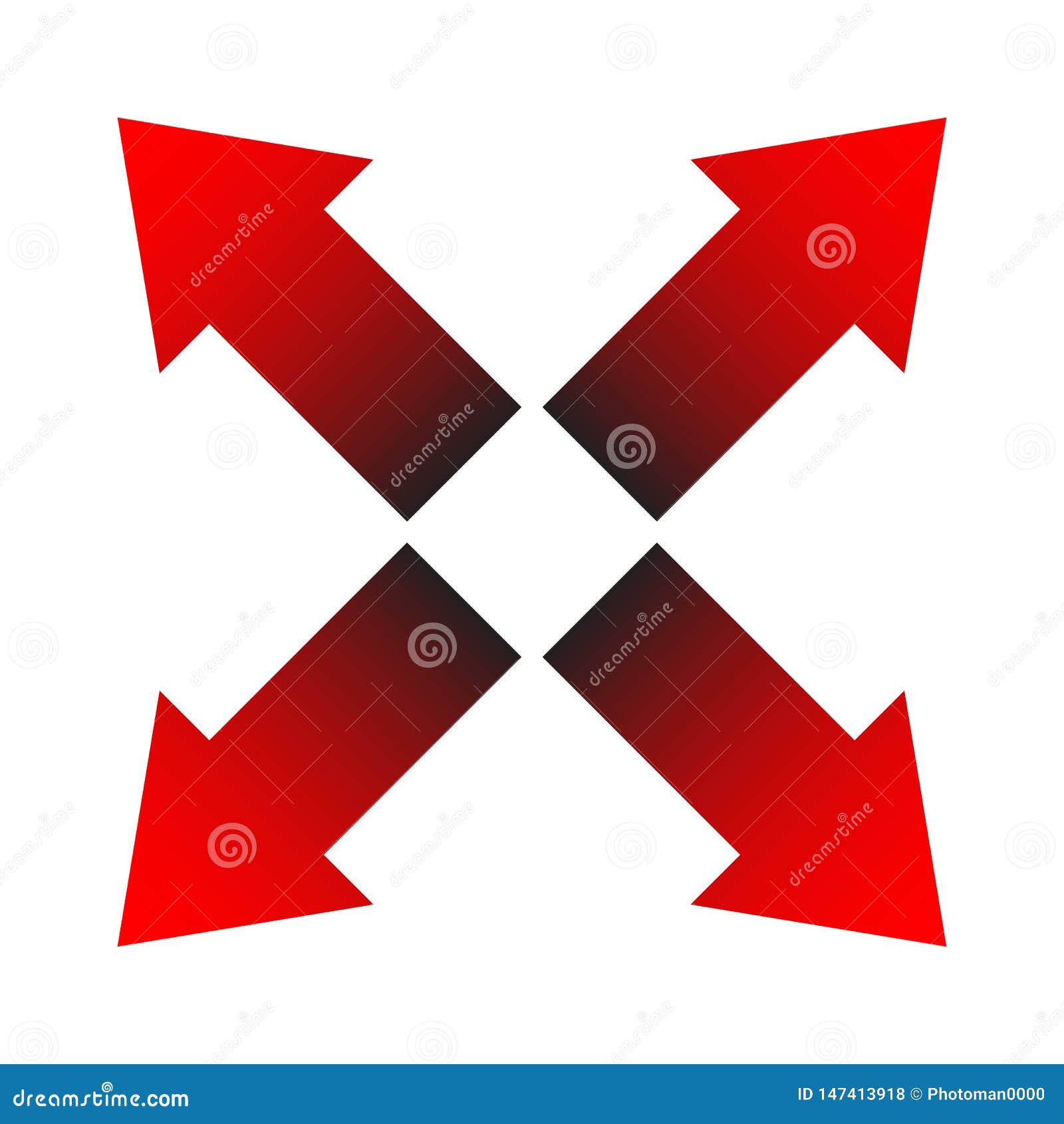 Gradient isolated arrow stock vector. Illustration of index - 147413918