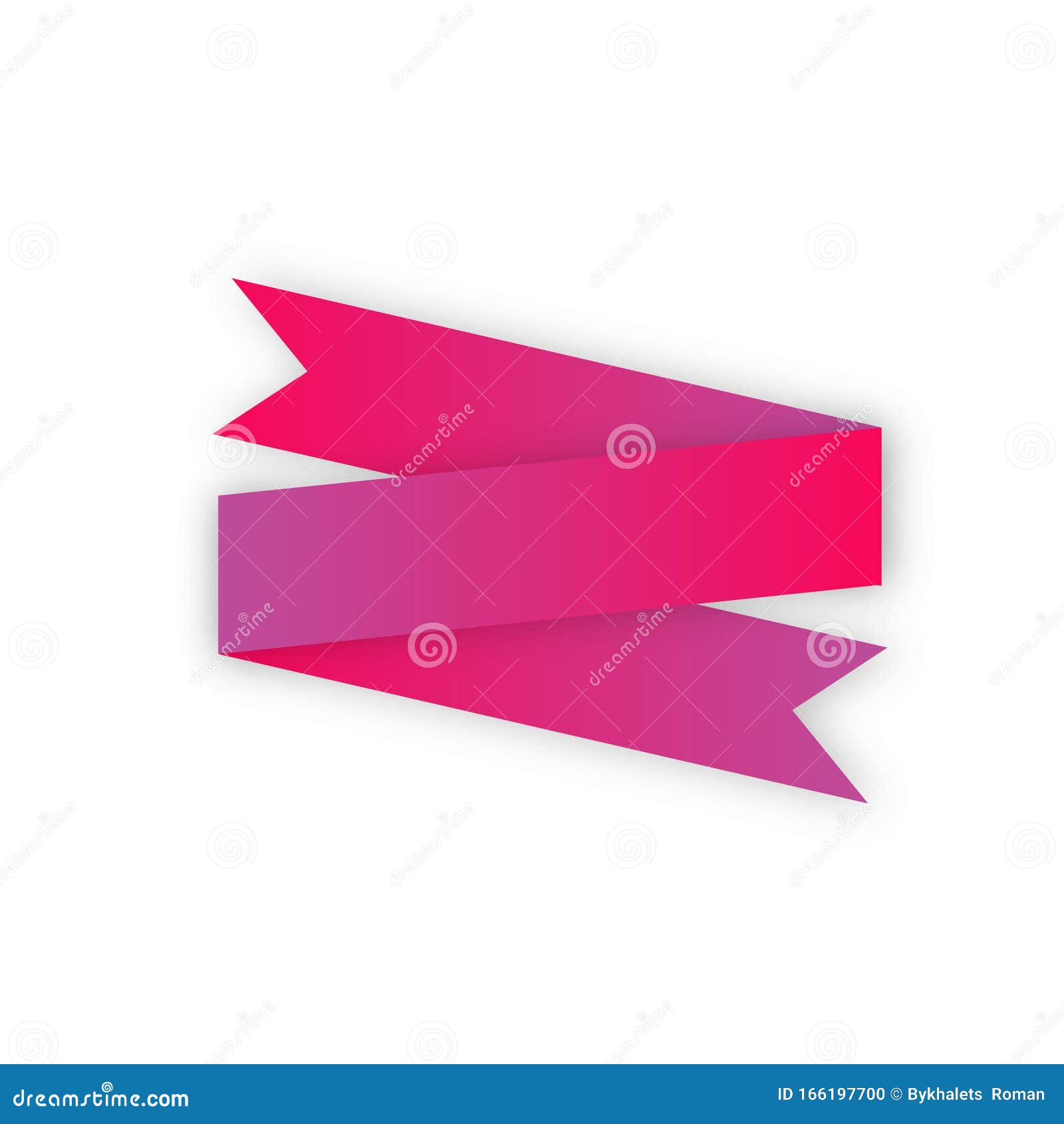 Gradient Isolated Vector Ribbon. Colored Modern Ribbon Shape. Trendy ...