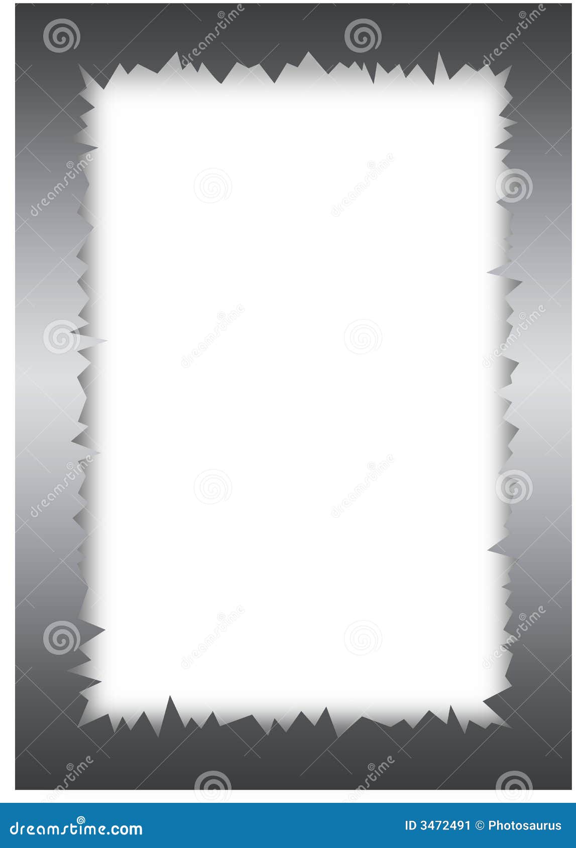 Gradient jagged frame stock vector. Illustration of black - 3472491