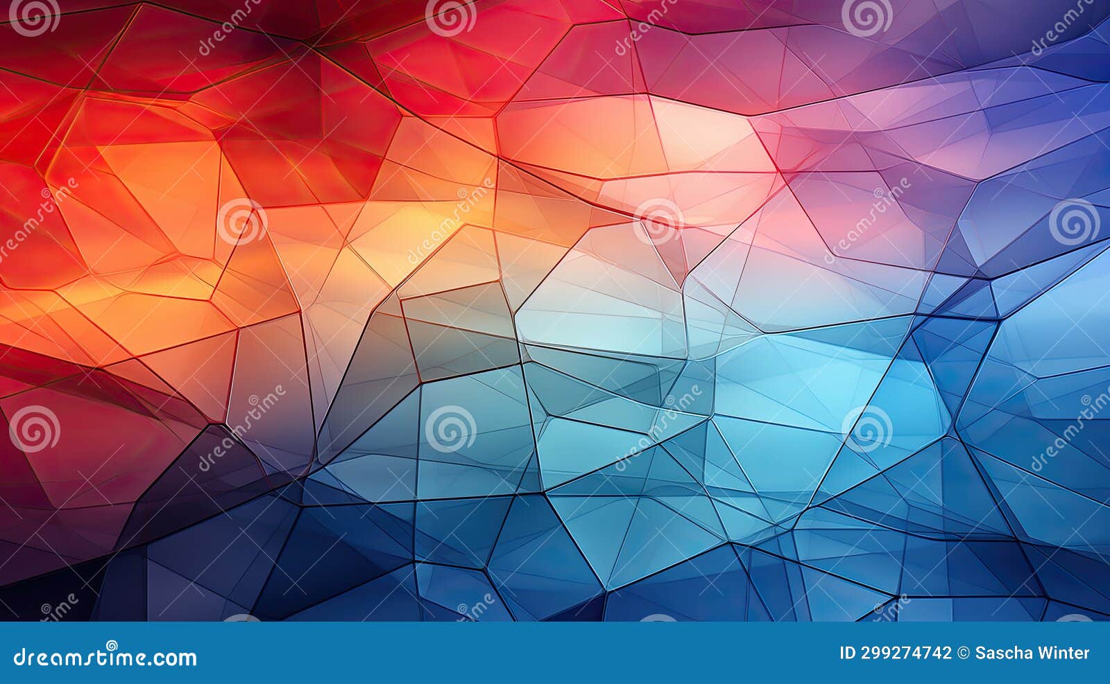 Gradient Lattice: Dynamic Harmony of Colorful Grid Stock Illustration ...