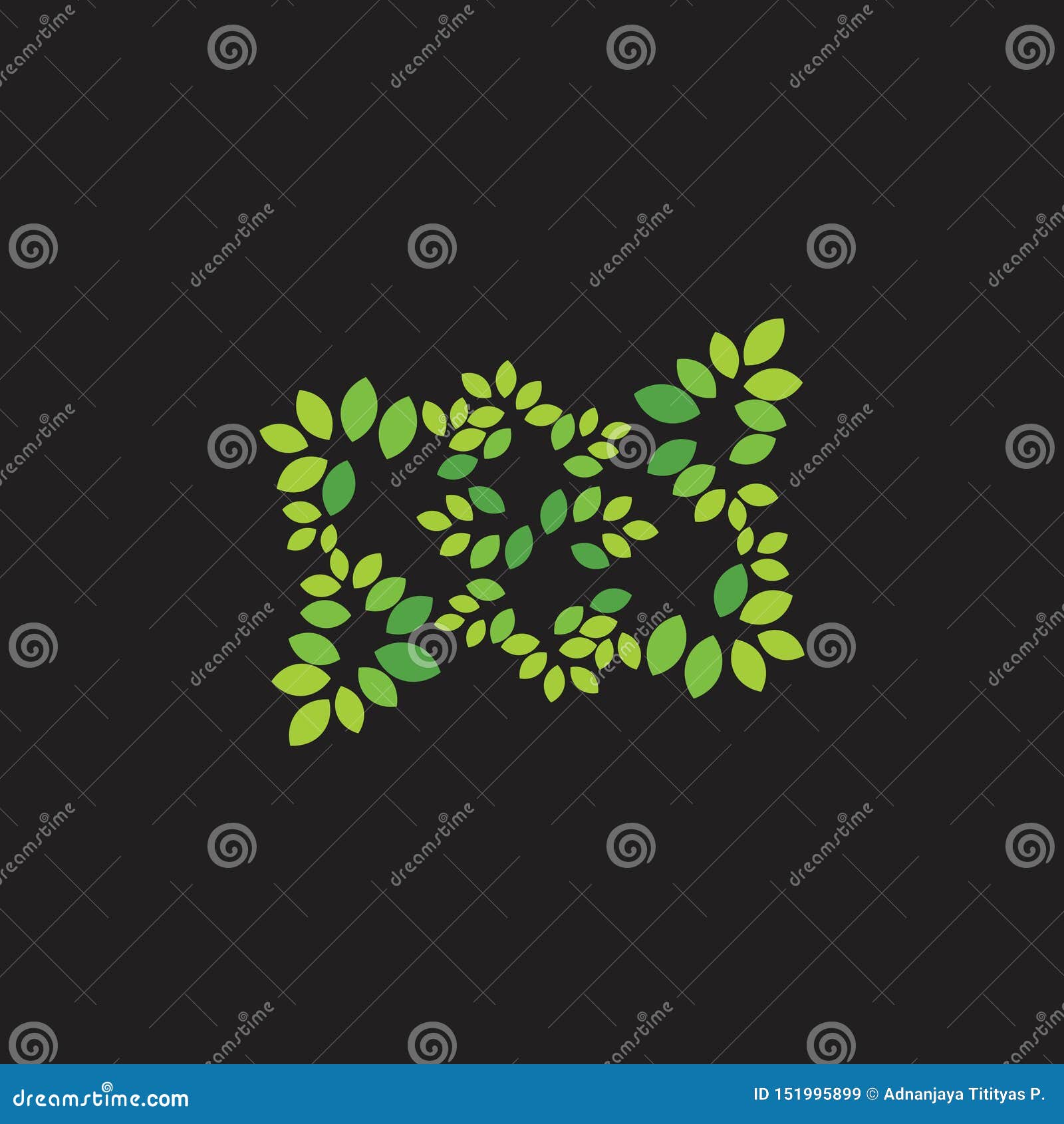 Gradient Leaf Decoration Vector Stock Vector - Illustration of ...