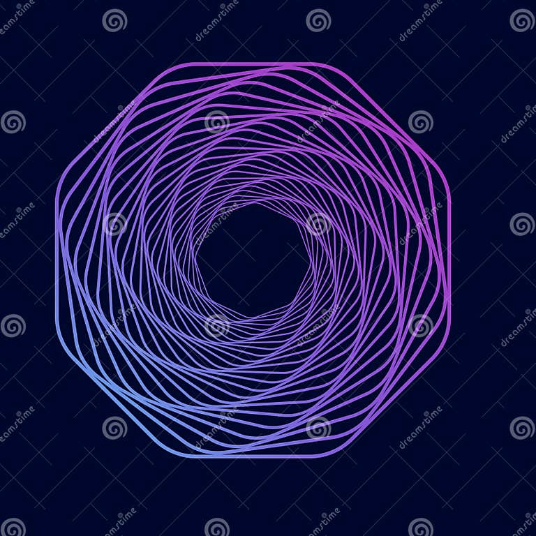 Gradient Line Abstract Vector Background. Technology Logo Element Stock Vector - Illustration of ...