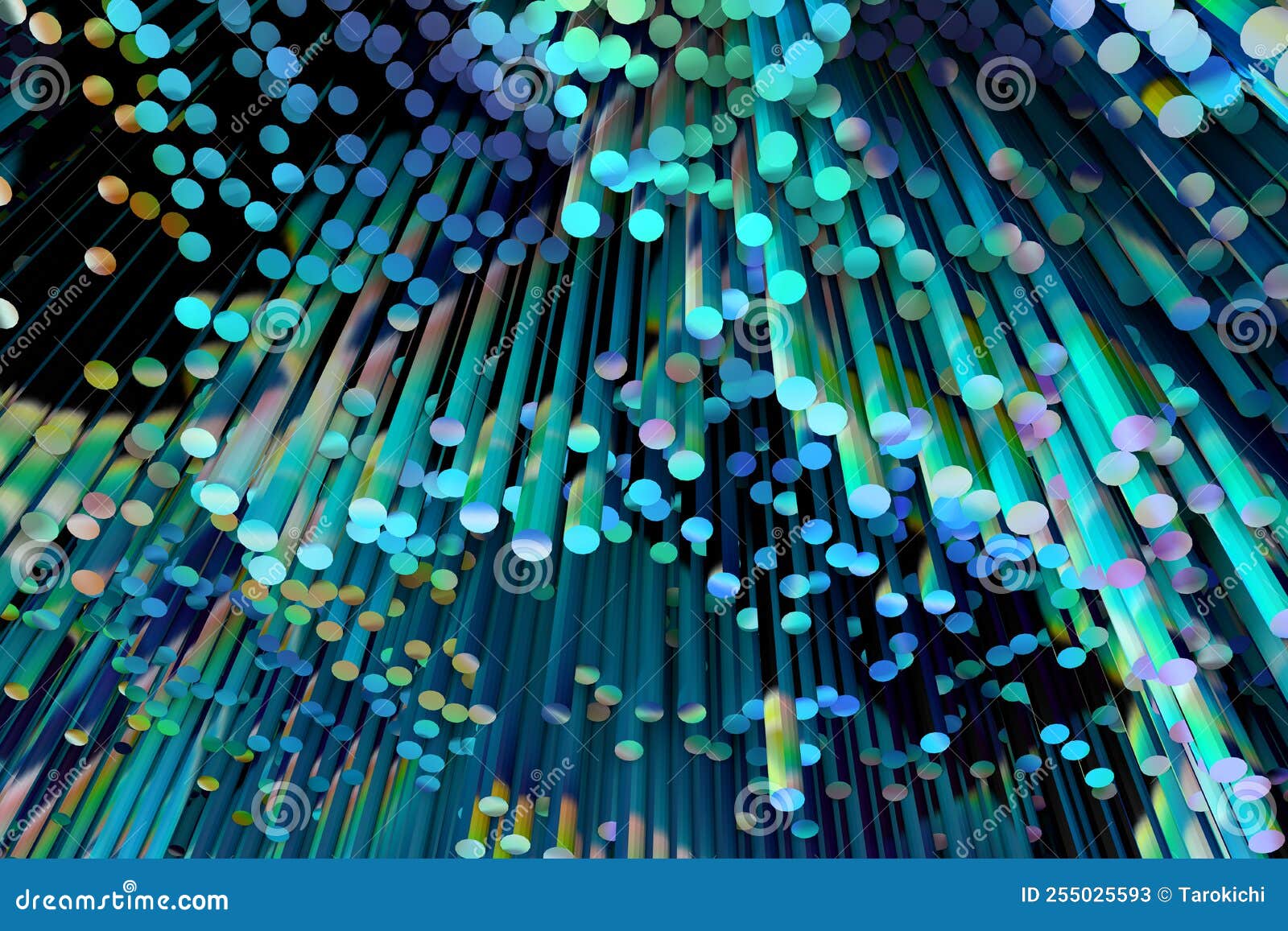 Gradient Line. Futuristic Image. Different Dimensional Space. Beautiful ...