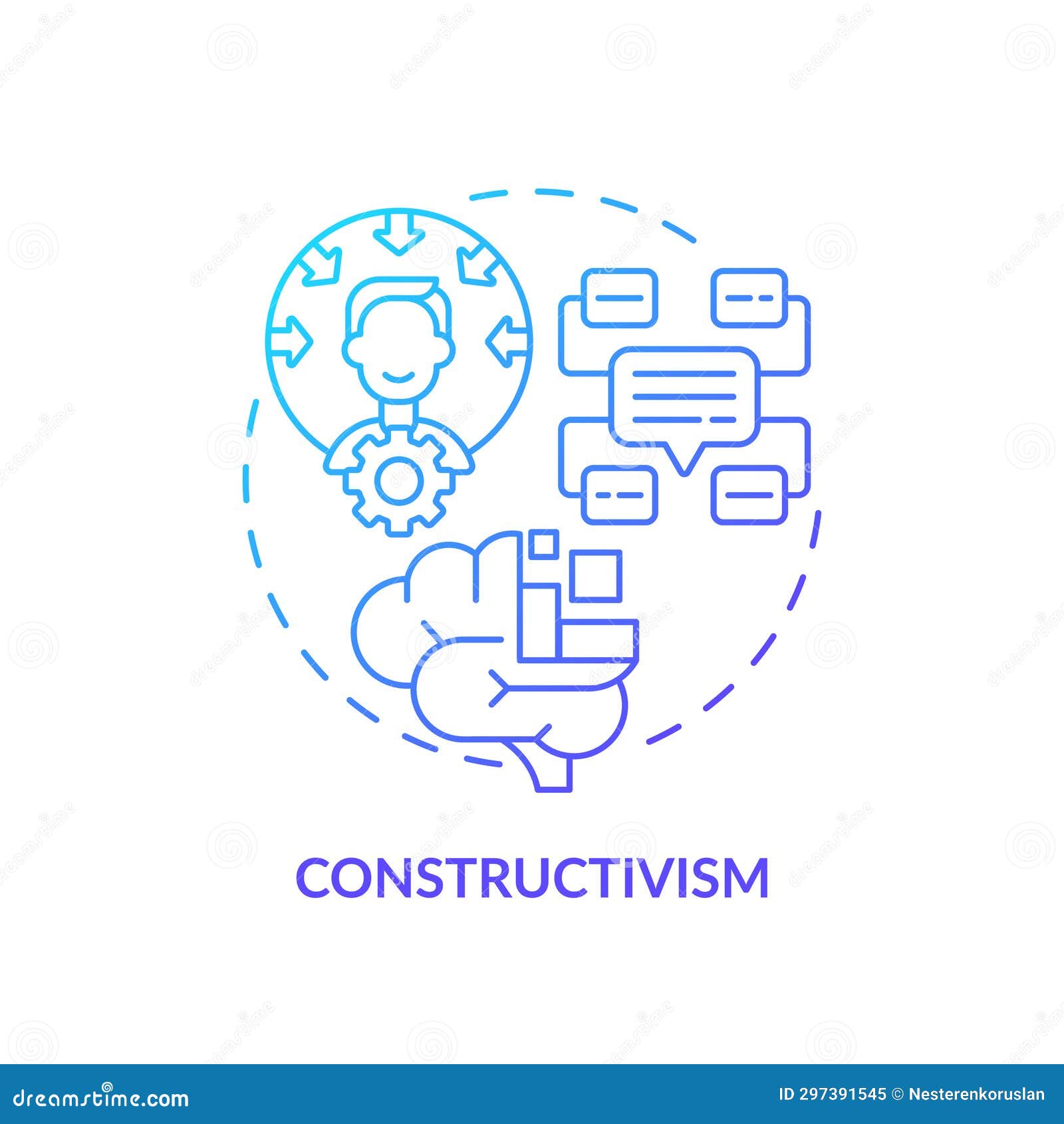 Constructivism Learning Theory Educational Psychology Vector ...