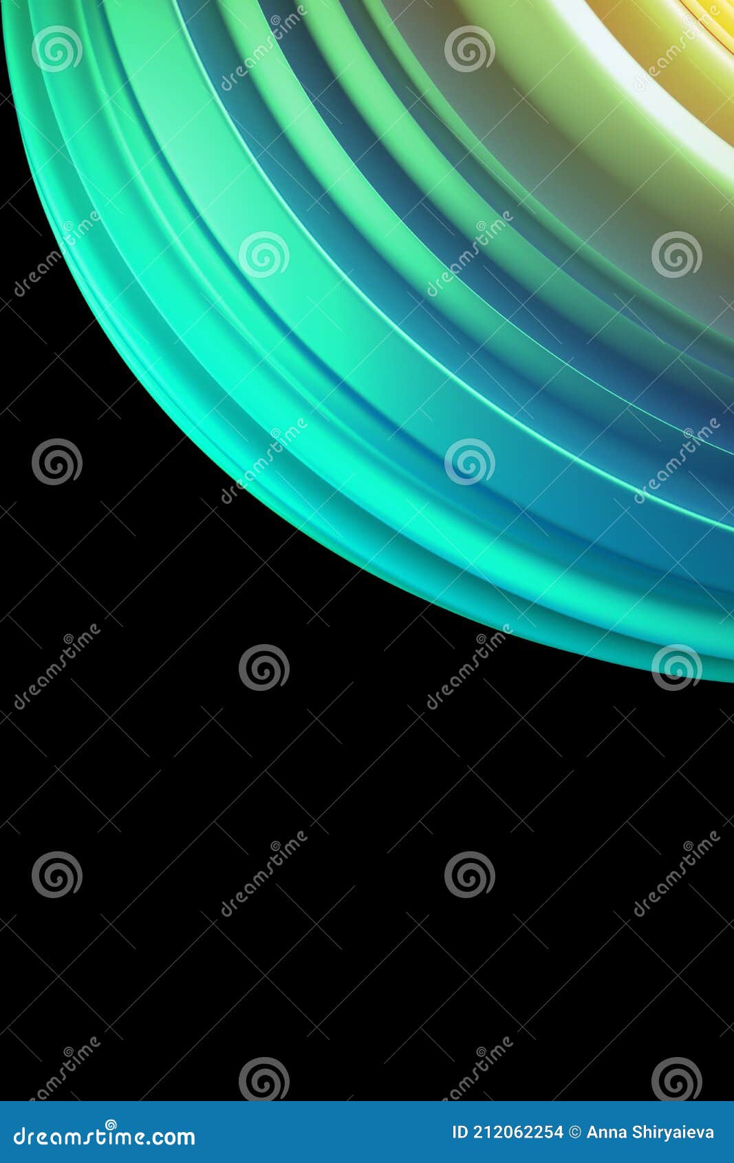 Gradient Lines on a Black Background. Delicate Futuristic Textures ...