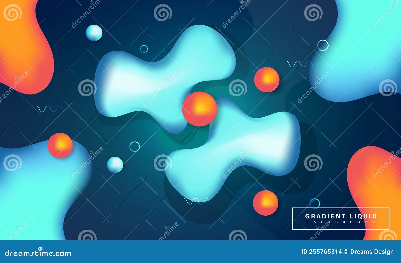 Gradient Liquid Background Design Stock Vector - Illustration of ...