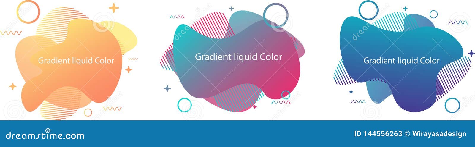 Gradient liquid shapes stock vector. Illustration of frame - 144556263