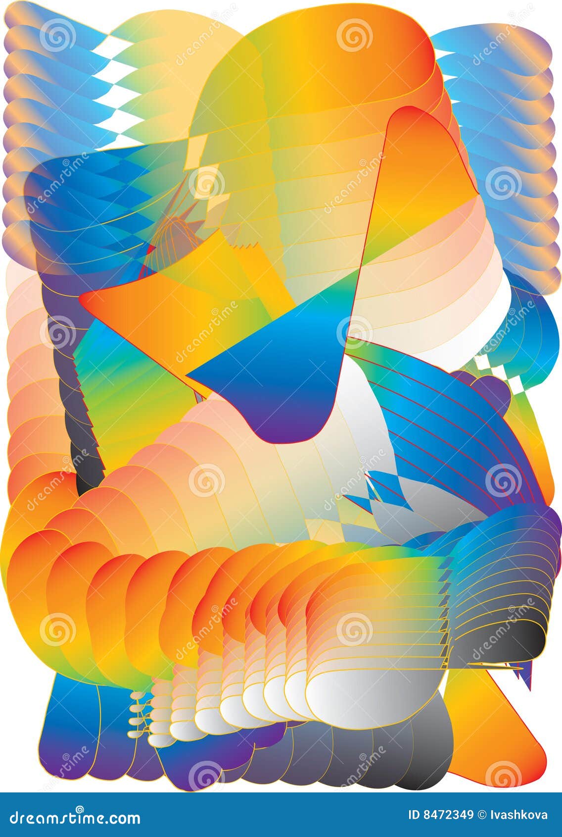 Gradient loops stock vector. Illustration of colorful - 8472349