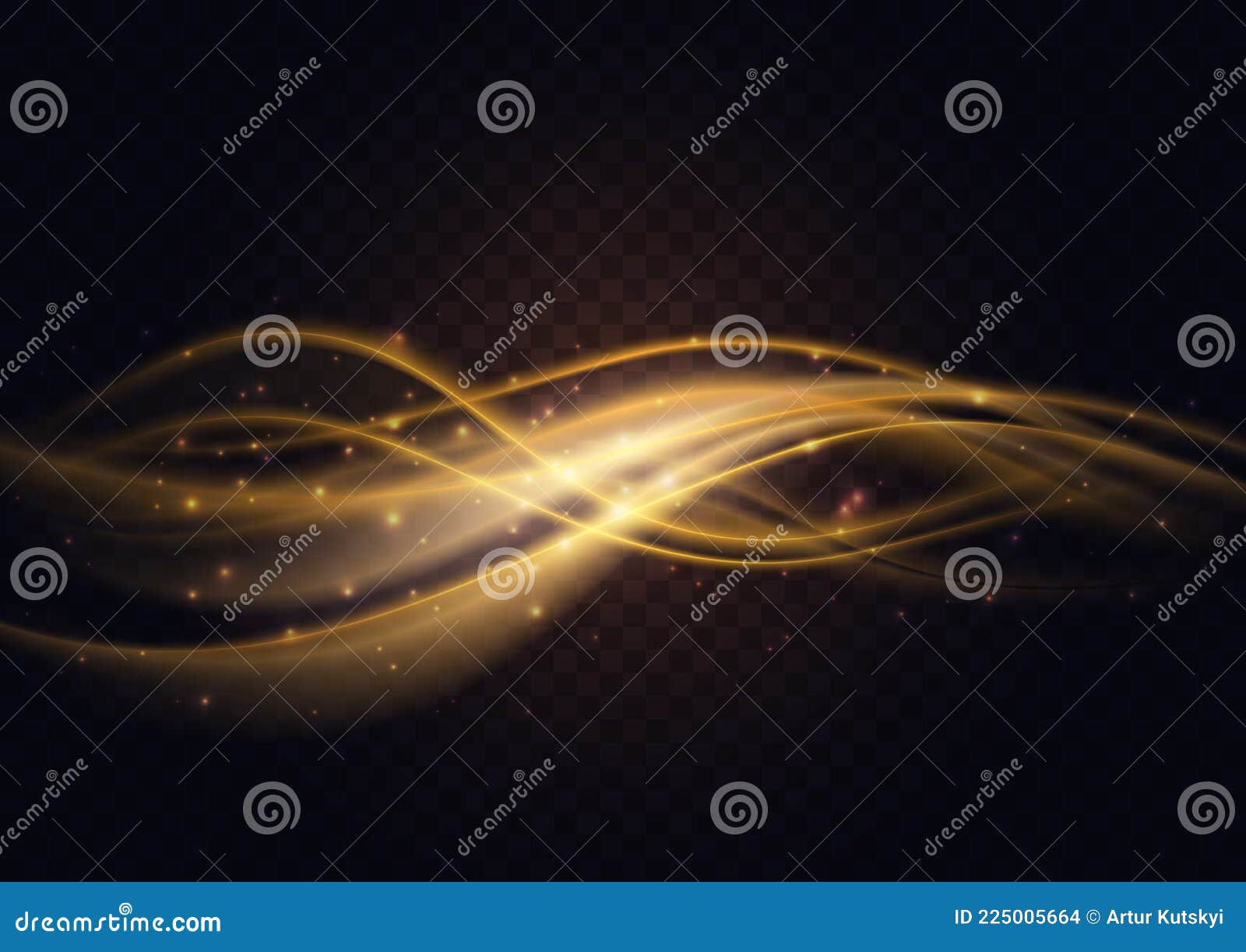 Gradient Luxury Golden Color Wave, Abstract Light Effect , Dynamic ...