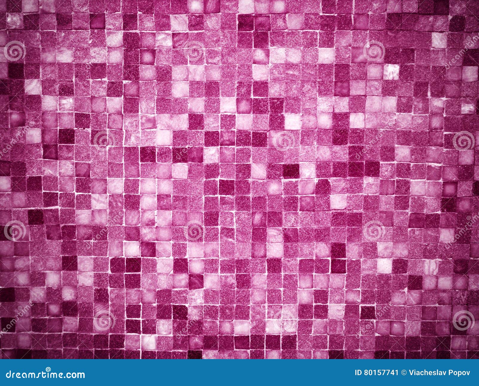 Gradient Magenta Colored Mosaic Tiles Stock Image - Image of ...