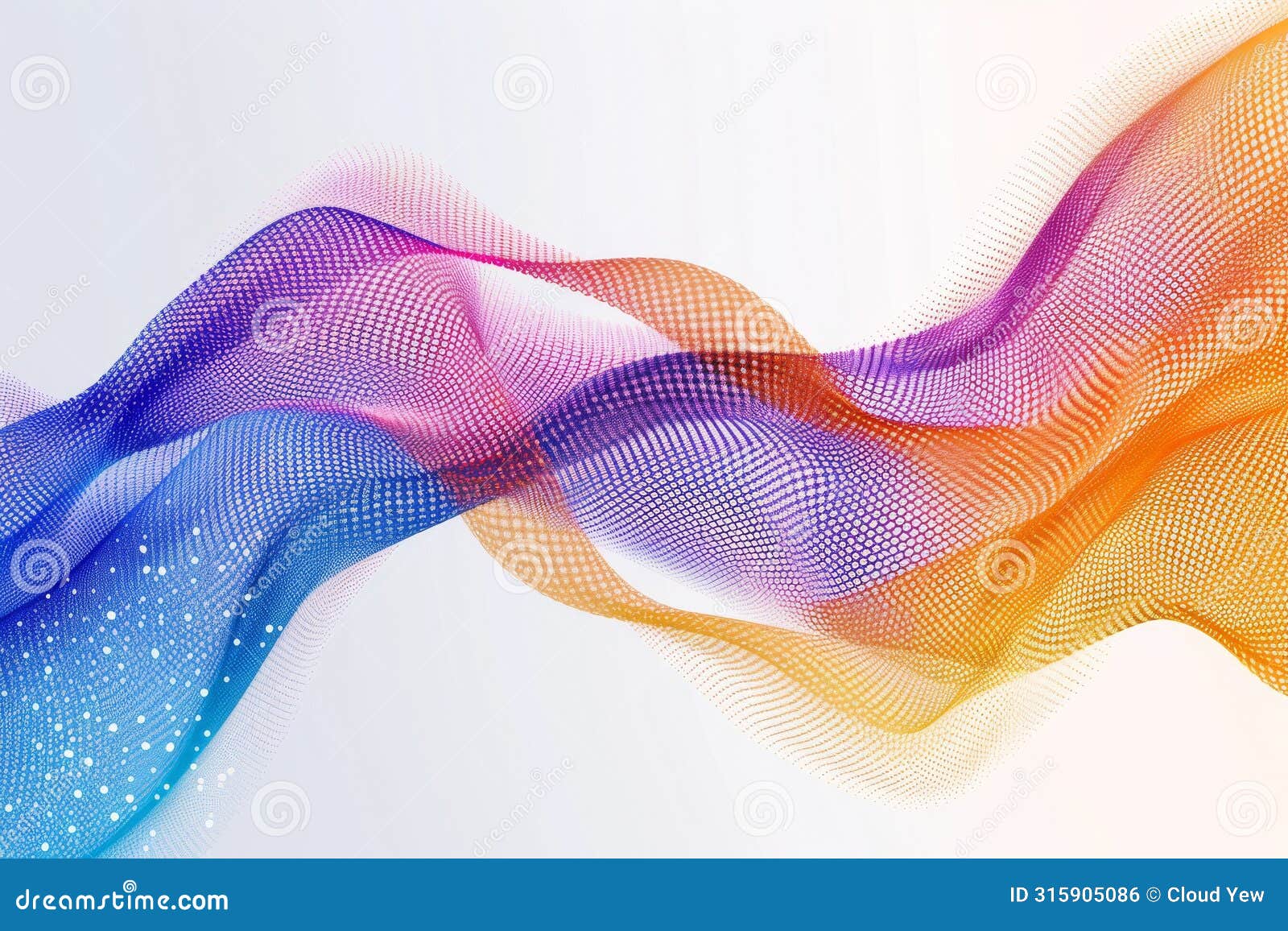 Gradient Mesh Banner with a Smooth Transition between Colors Stock ...