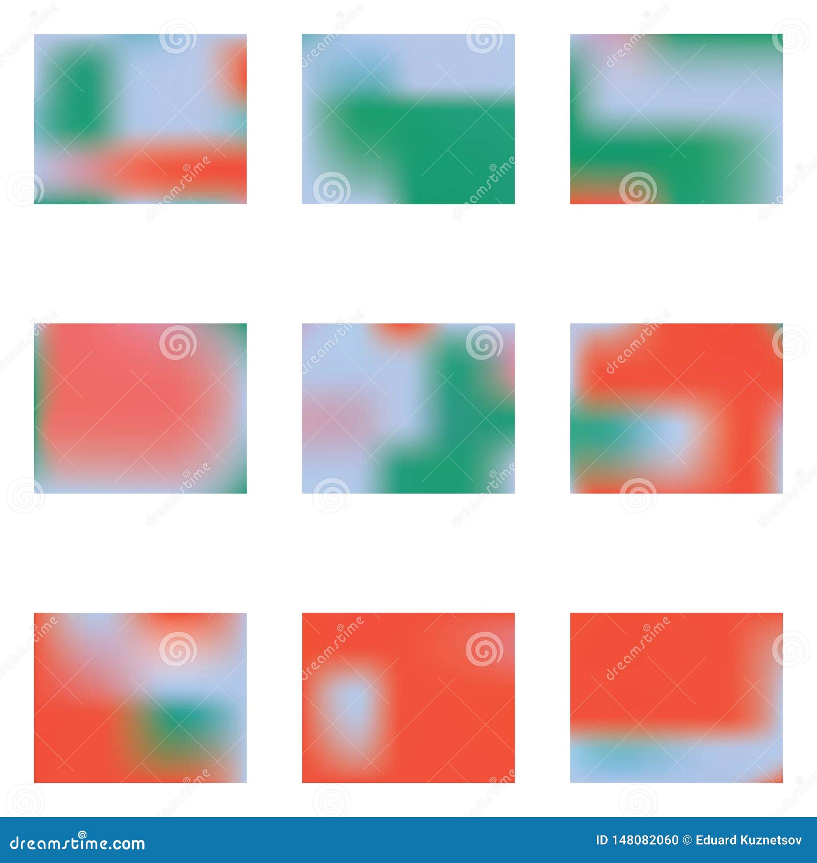 Gradient Mesh Painted in Different Colors. Stock Vector - Illustration ...