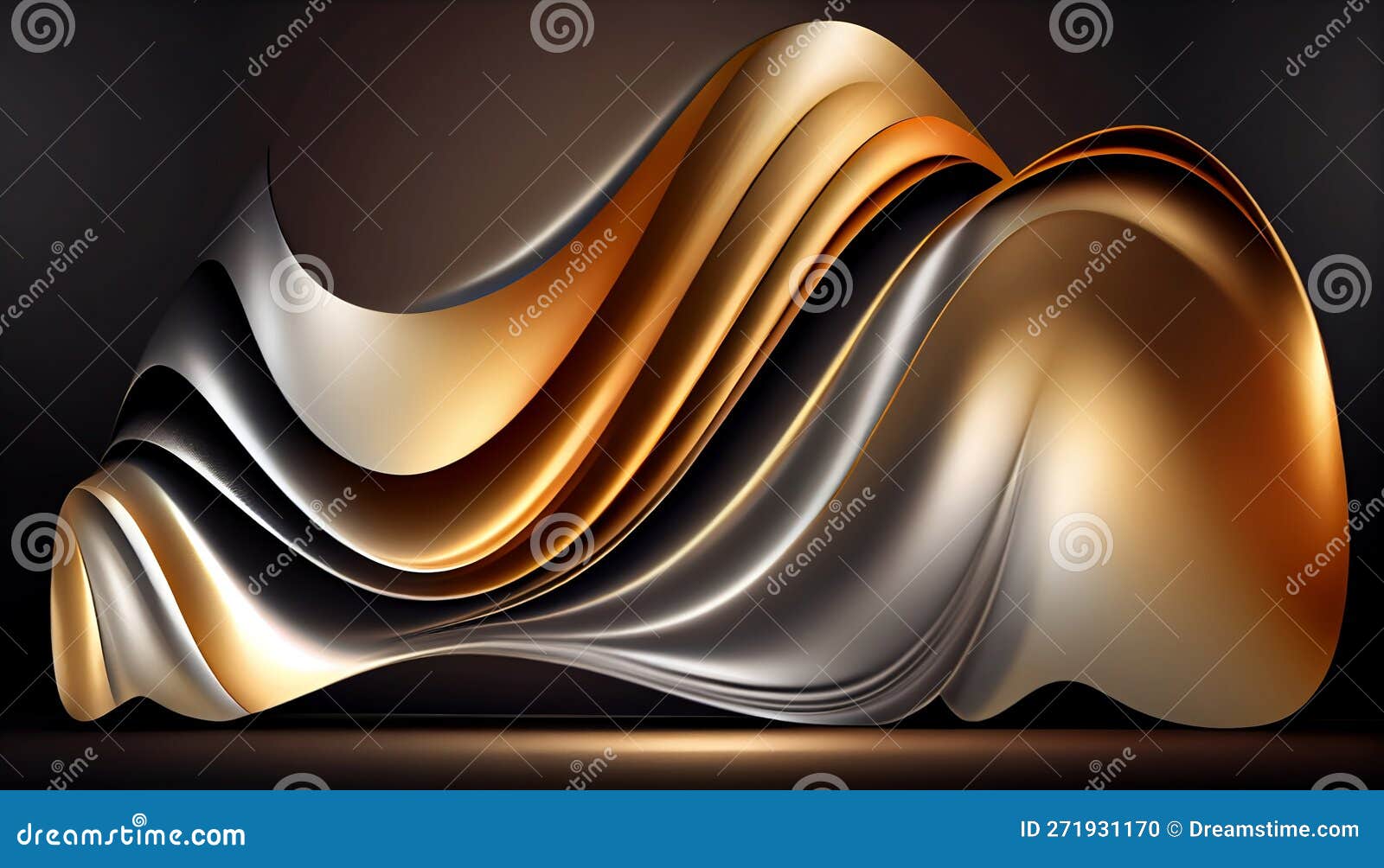 A Gradient Of Metallic Colors That Blend Together Elegantly To Create A ...