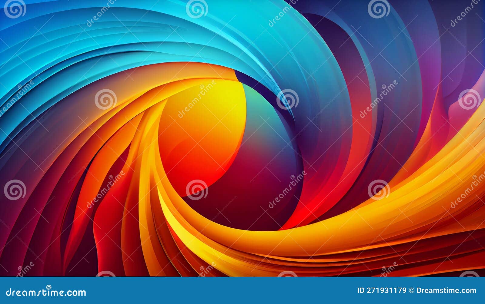 A Gradient of Mixed Colors Blend Together Unexpectedly To Create a ...