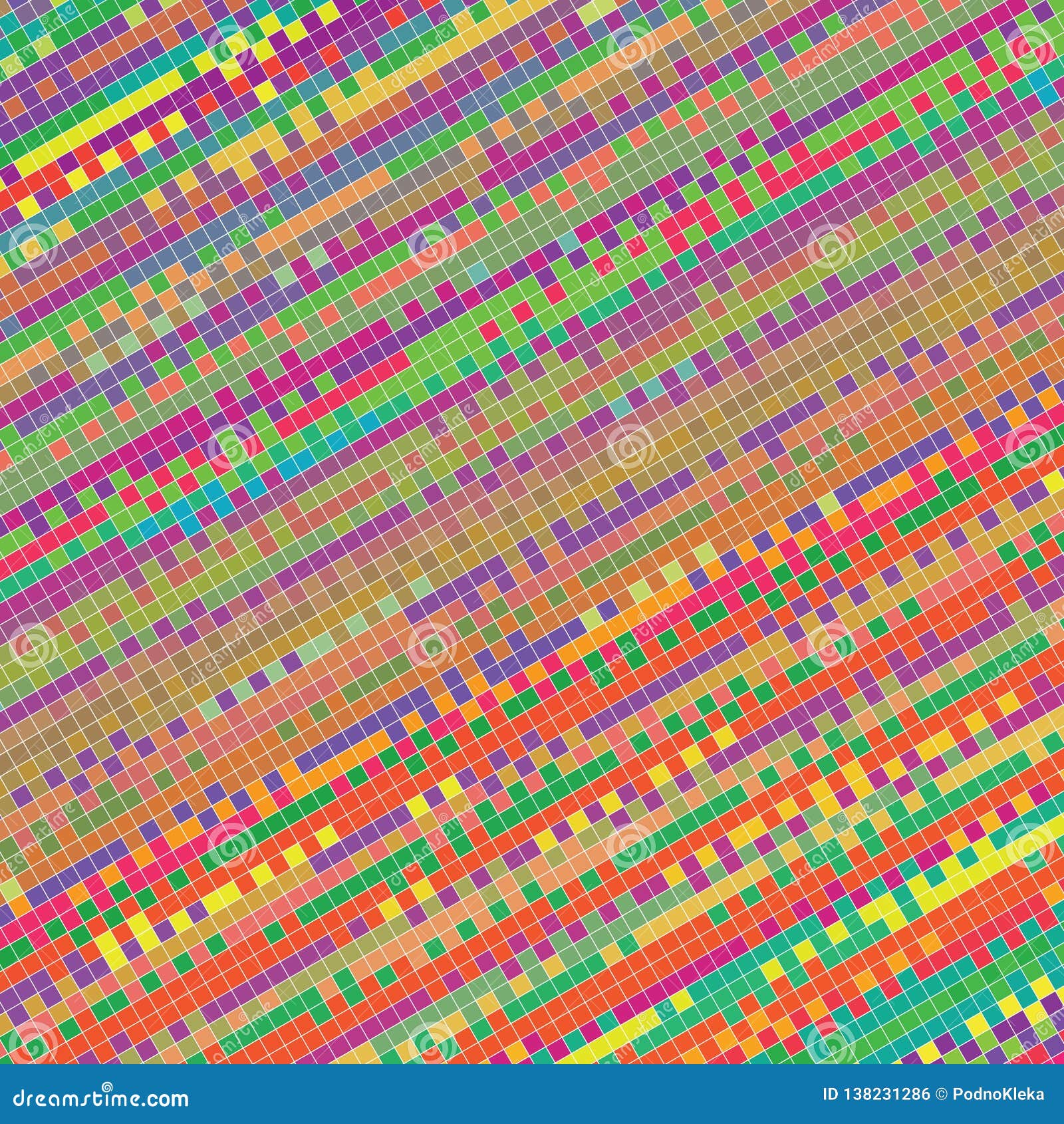 Gradient Spectrum Light Colorful Pixels Squares Vector Background ...