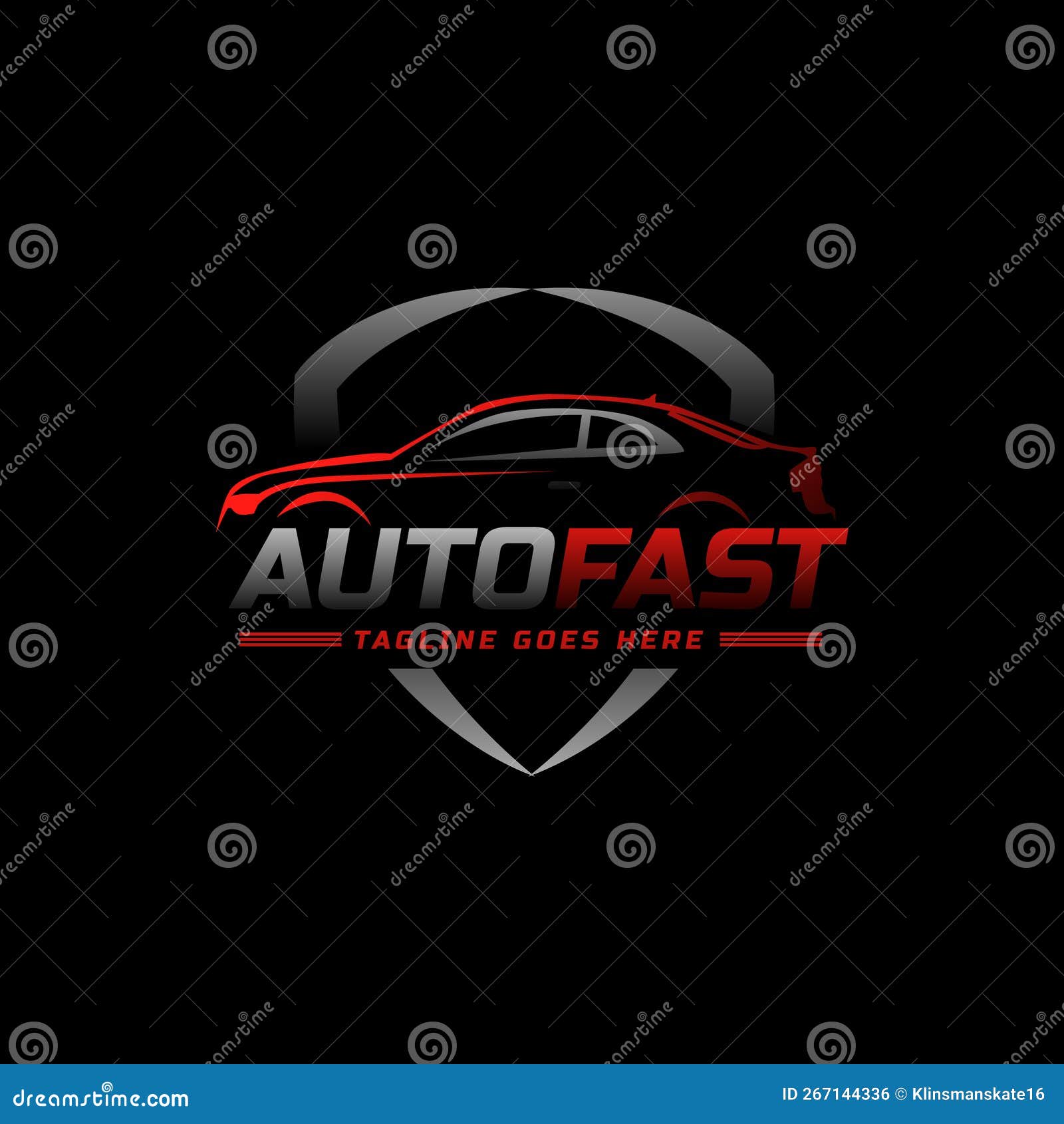 Gradient Modern Racing Car Logo Template Concept Stock Vector ...