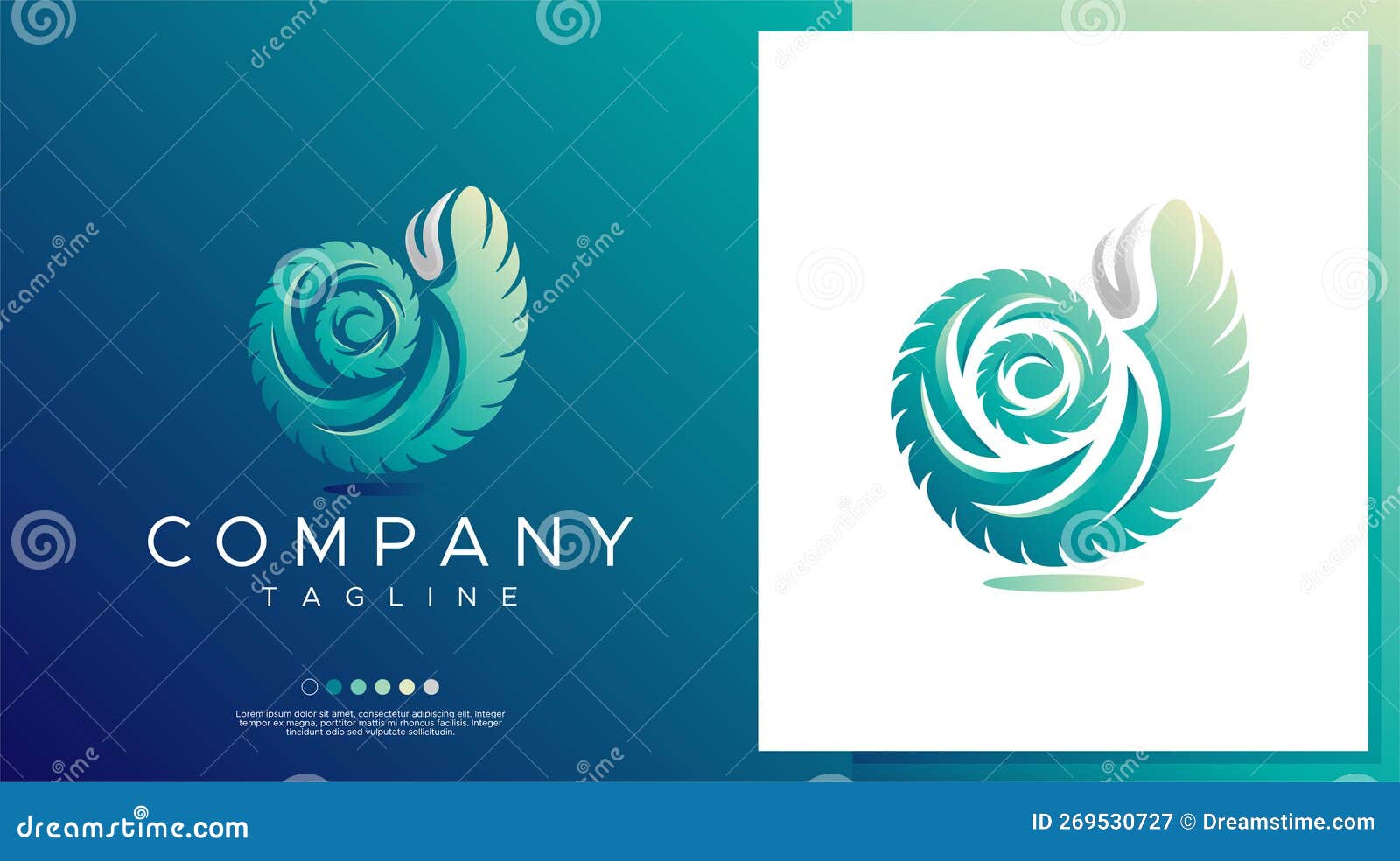 Gradient Modern Sea Oyster Logo Design Template. Simple Shell Fish Logo ...