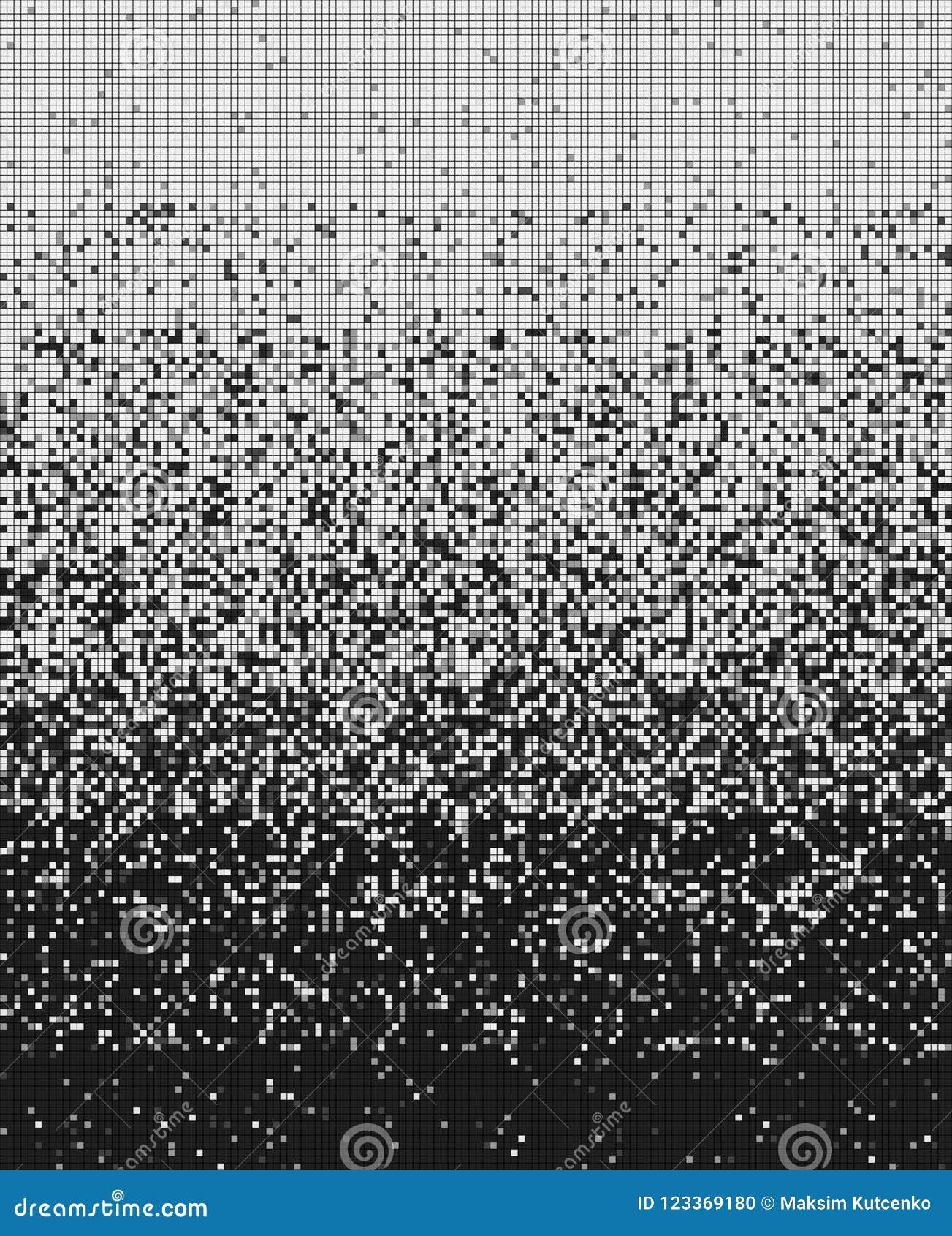 Gradient Mosaic Tile from Black To White Stock Photo - Image of wall ...