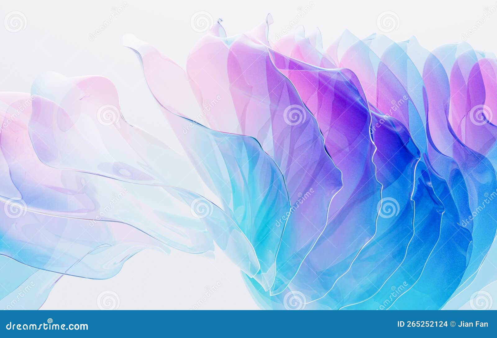 Gradient Multilayer Glass Background, 3d Rendering Stock Illustration ...