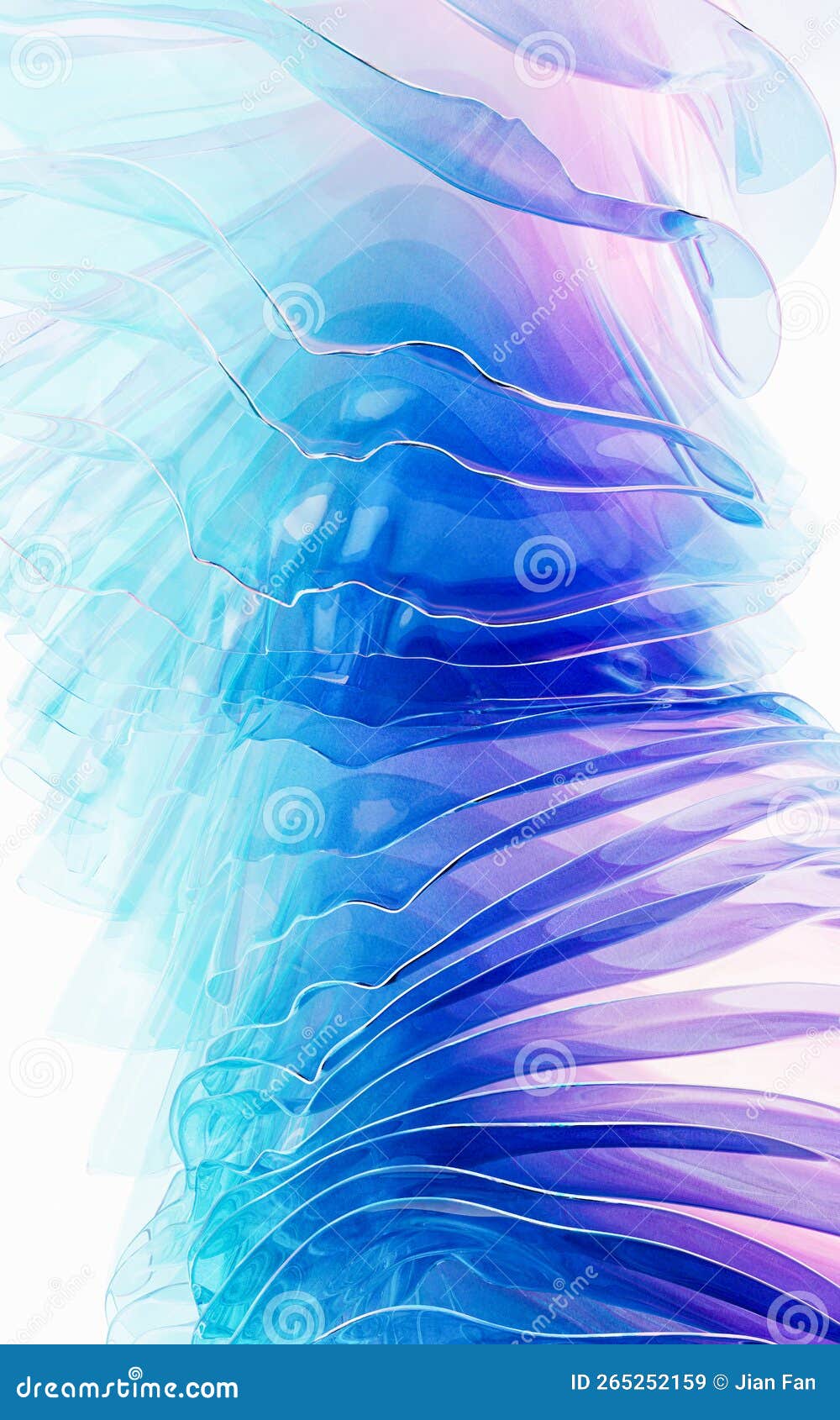 Gradient Multilayer Glass Background, 3d Rendering Stock Illustration ...