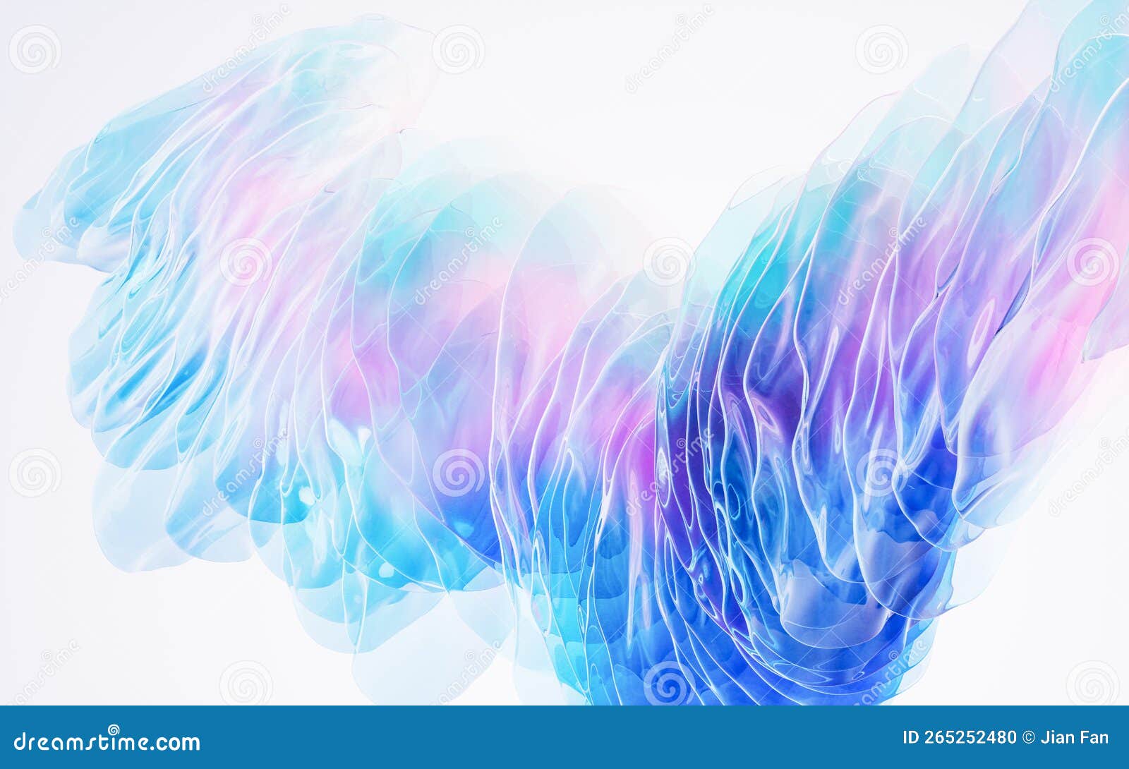 Gradient Multilayer Glass Background, 3d Rendering Stock Illustration ...