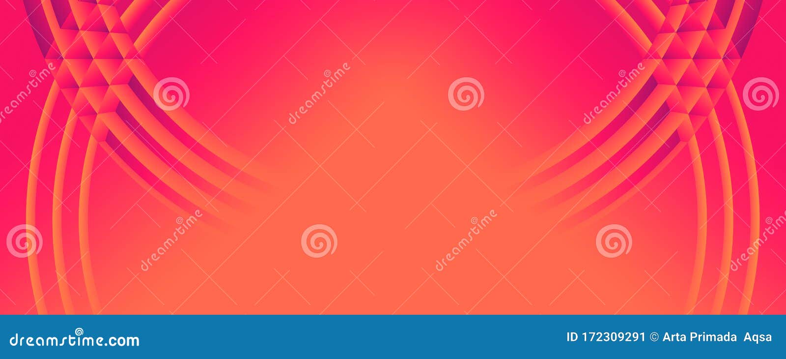 Gradient Orange Islamic Shape Banner Stock Illustration - Illustration ...