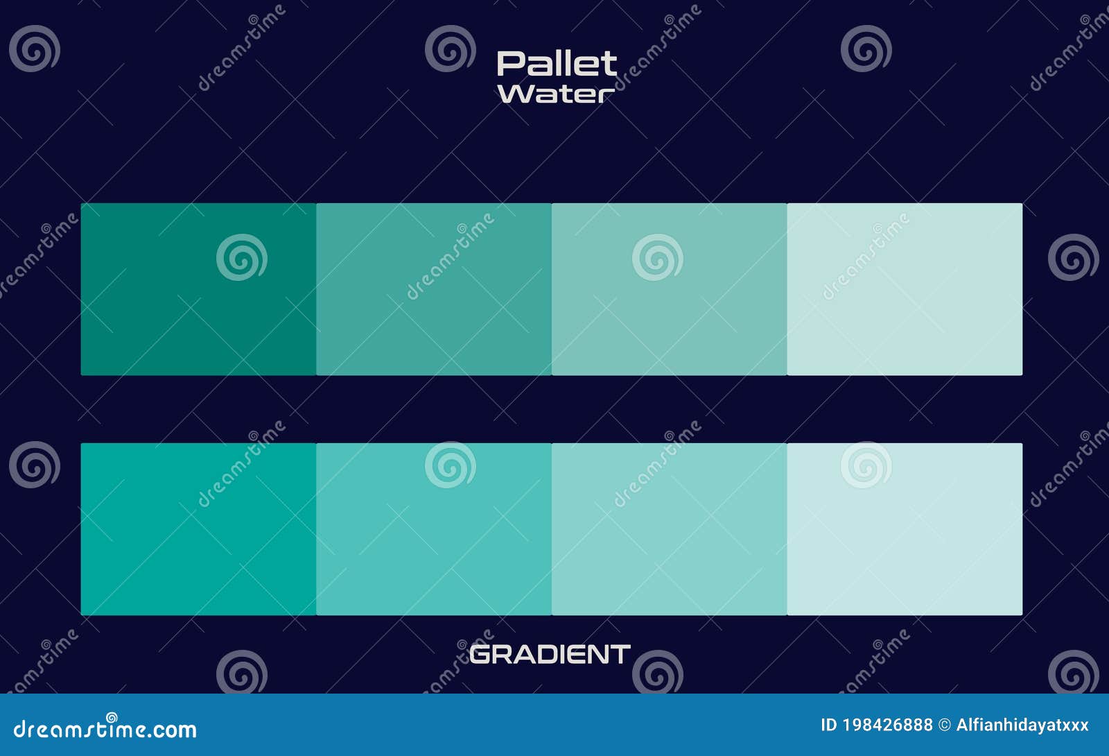 Gradient Palette Box Shape with Blend of Colors Stock Vector ...