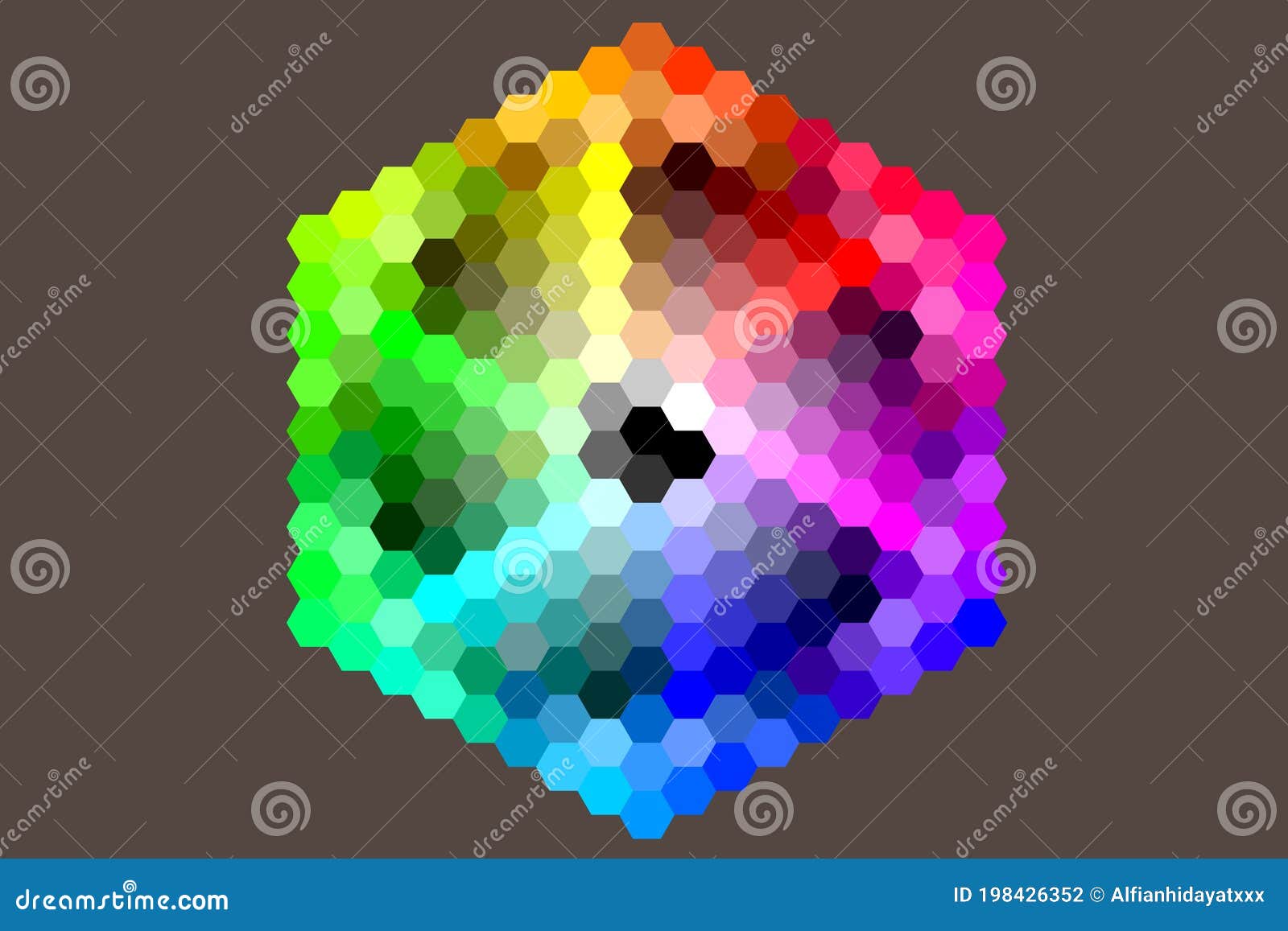 Gradient Palette Many Colors Circle Shape Stock Vector - Illustration ...