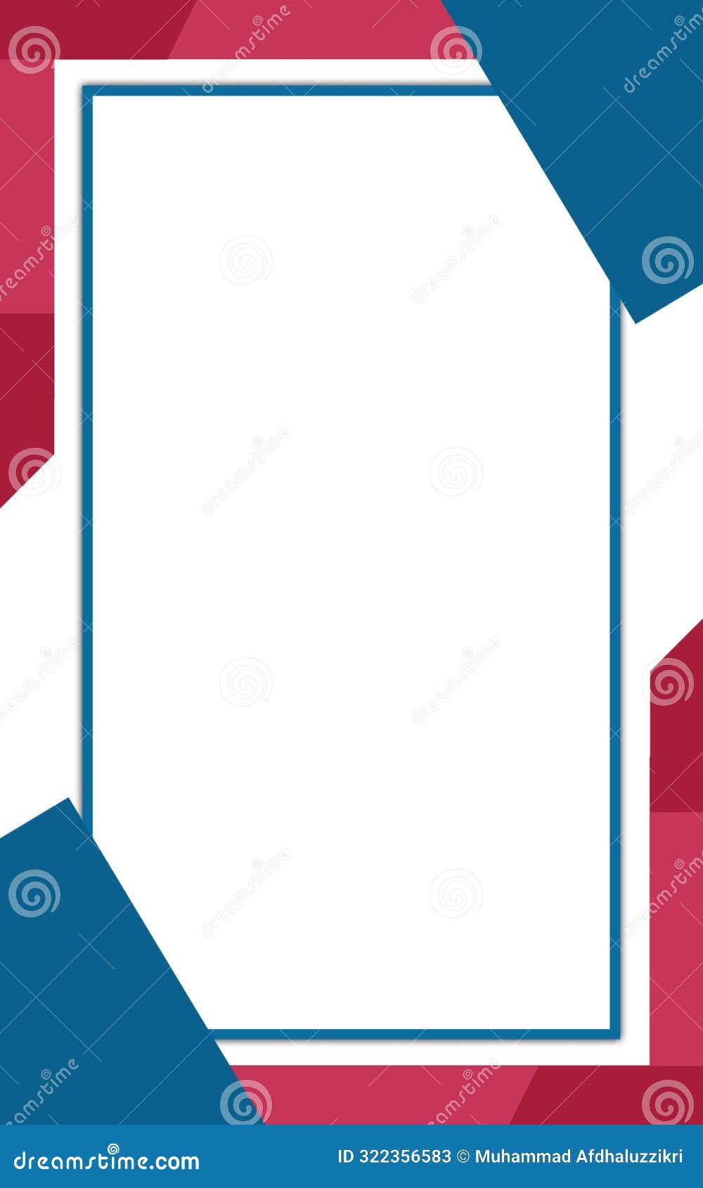 Gradient Purple Blue Border Poster Frame Background Template Stock ...