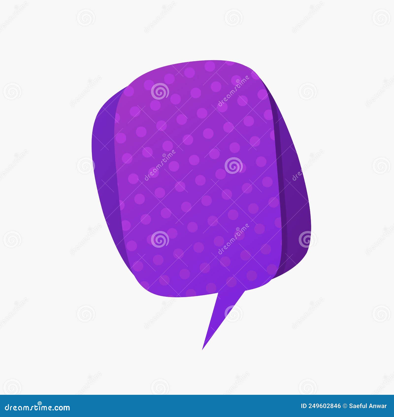 Purple bubble chat icon stock vector. Illustration of vector - 249602846