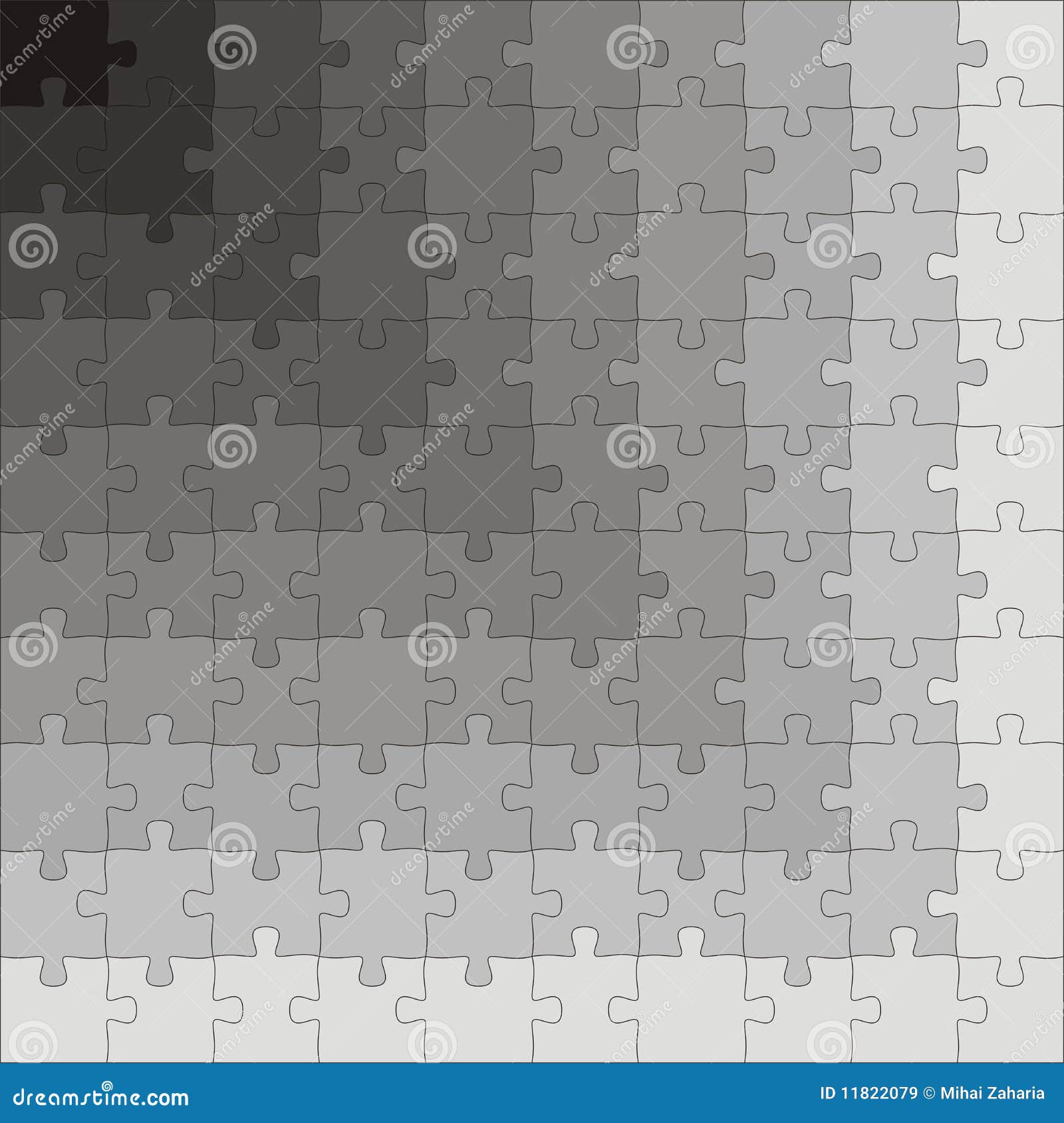 Gradient puzzle stock vector. Illustration of artistic - 11822079