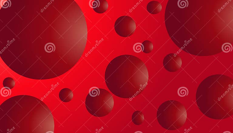 Gradient Red Background Design with Gradient Balls Suitable for Banners ...