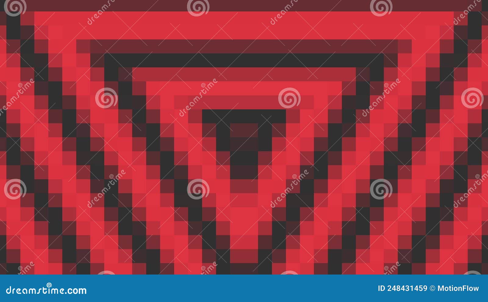 Gradient Red Pixels and Triangles Pattern Stock Video - Video of ...