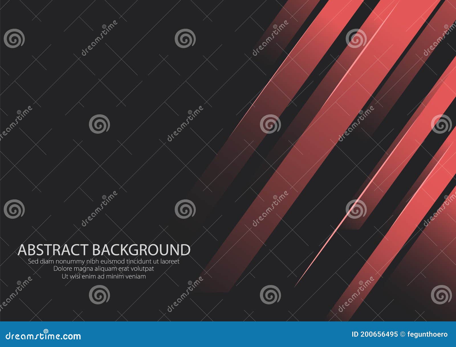 Gradient Red Shape Side Line with Black Background, Wallpaper. Design ...