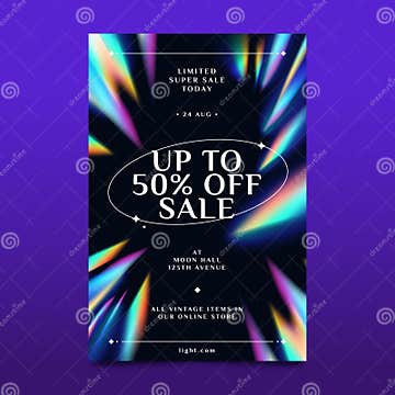 Gradient Refraction of Light Poster Template Stock Illustration ...