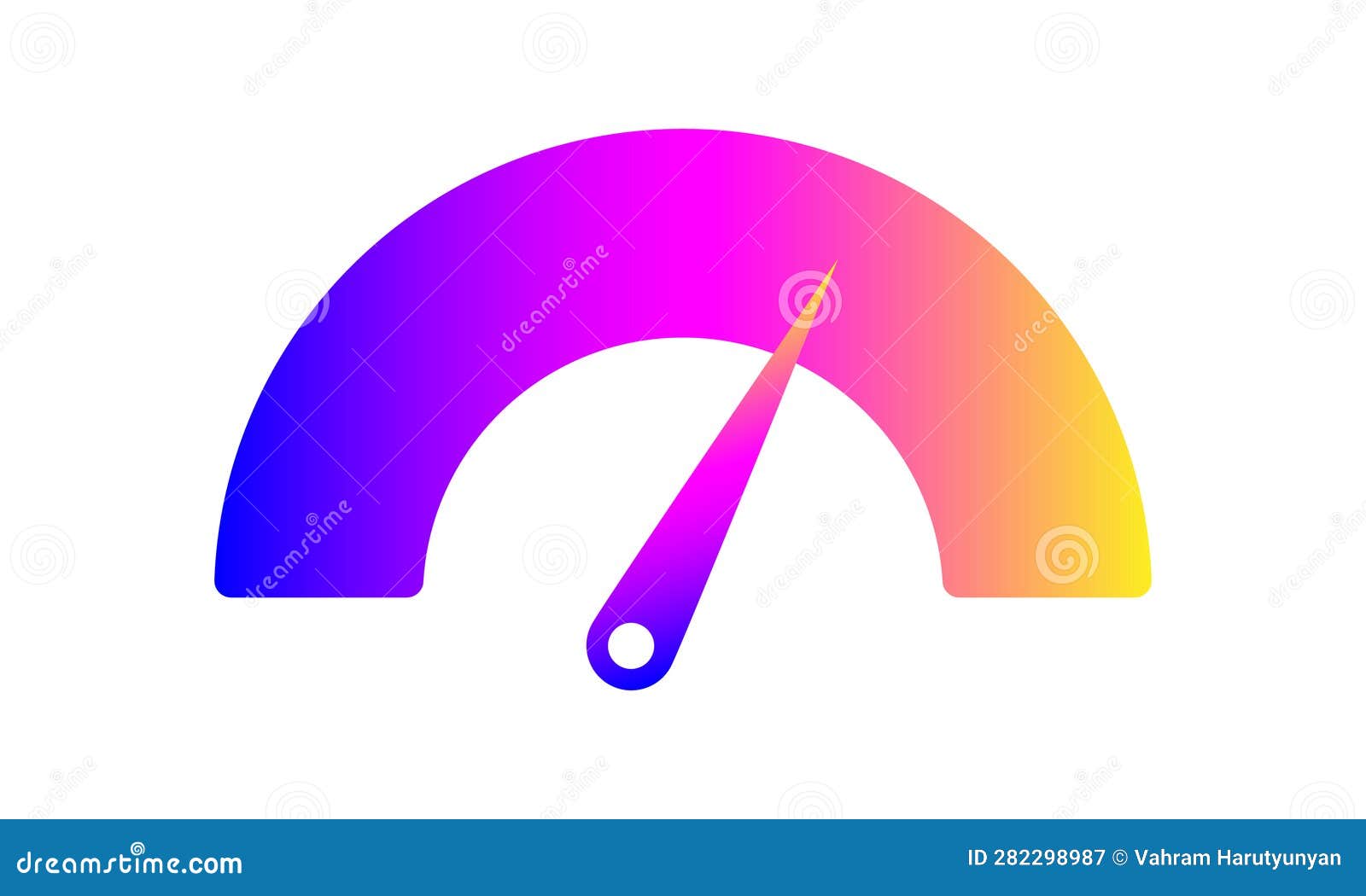 Gradient Scale with Arrow. the Measuring Device Icon Stock Vector ...