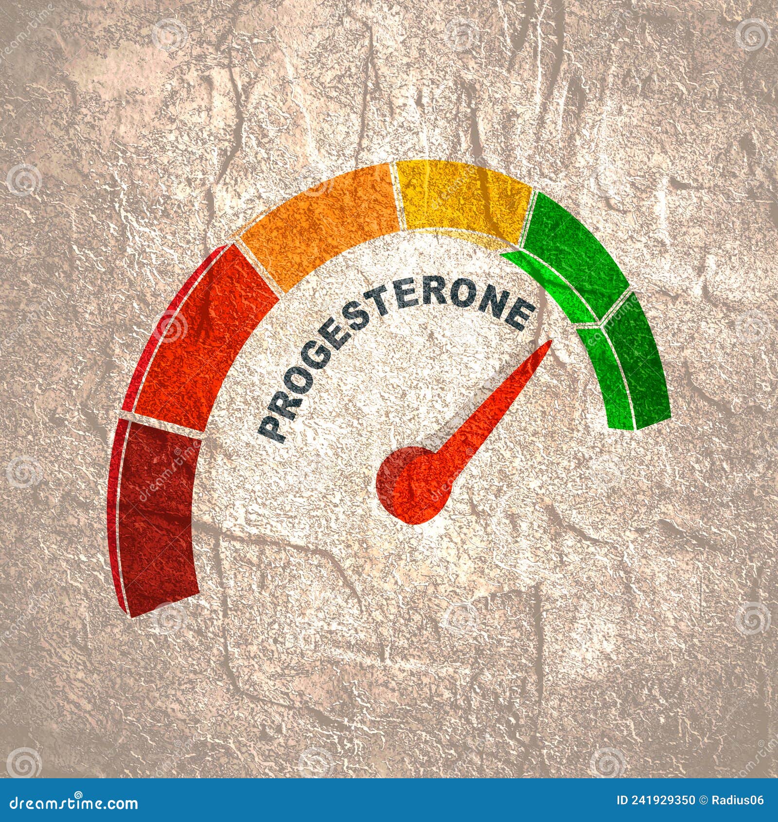 Hormone Progesterone Level Scale. Concept of Medicine and Pharmacy ...