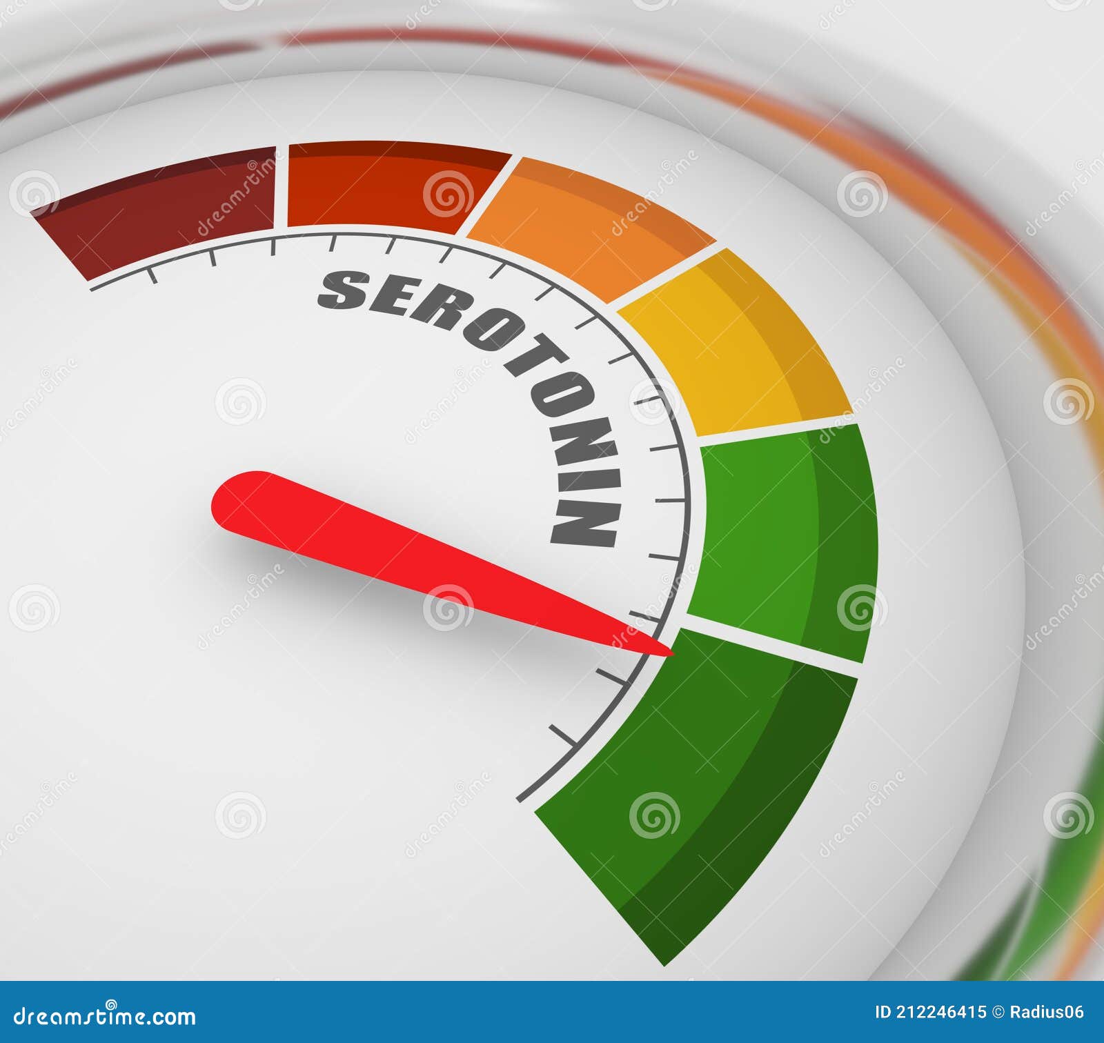 Hormone serotonin level. stock illustration. Illustration of chemical ...