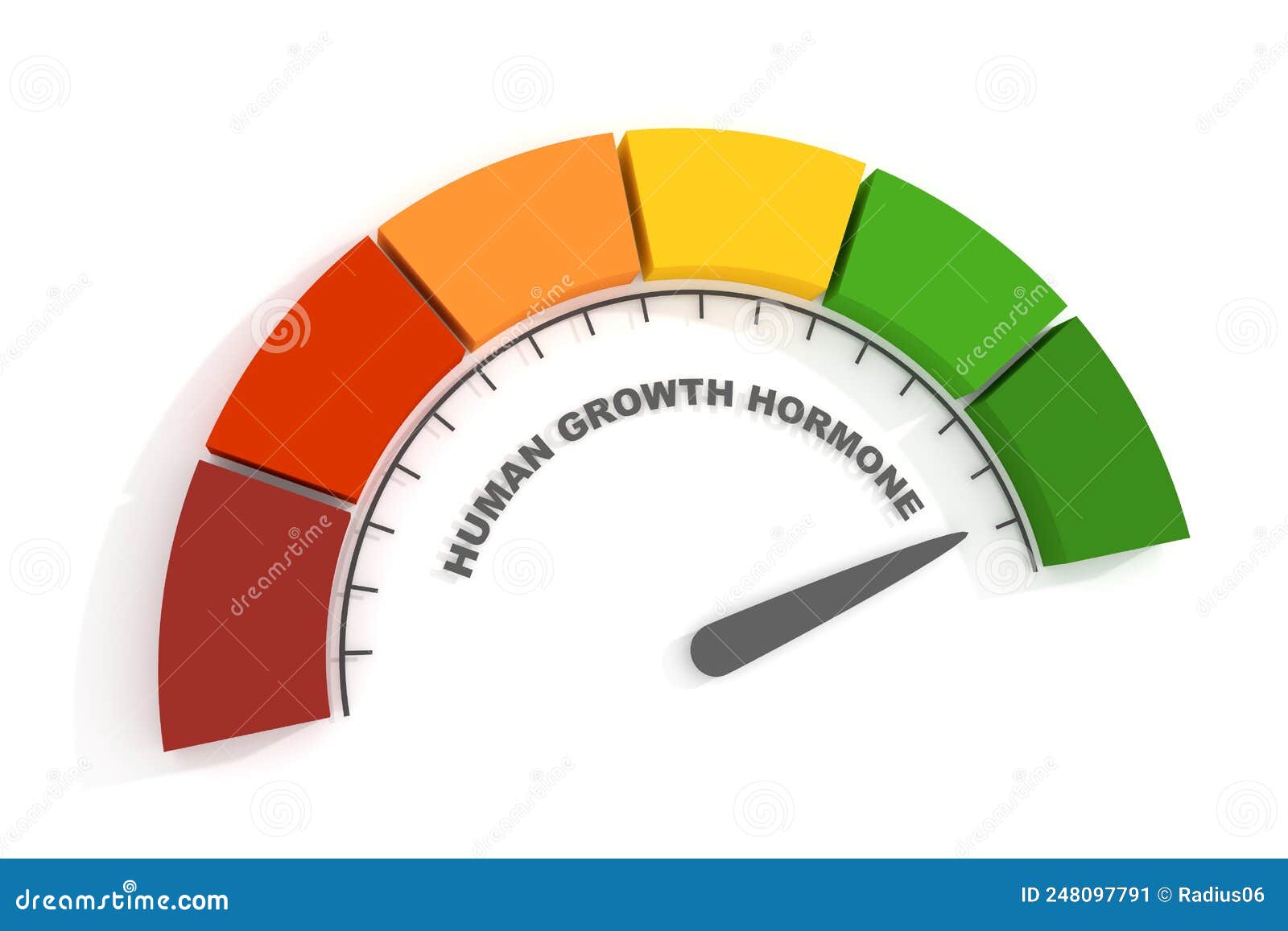 Growth Hormone Level Measuring Device. 3D Render Stock Illustration ...