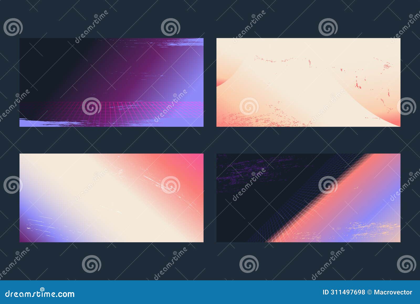 Gradient Scratch Effect Design Collection Stock Illustration ...