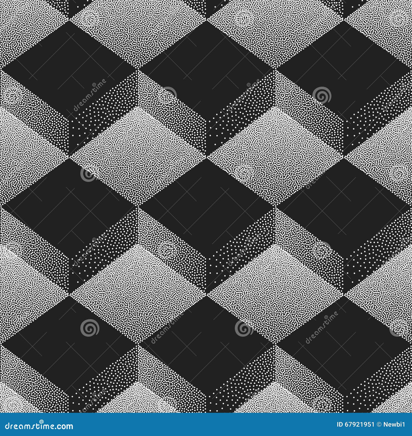 Gradient Seamless Background with Black Dots Boxes Stock Vector ...