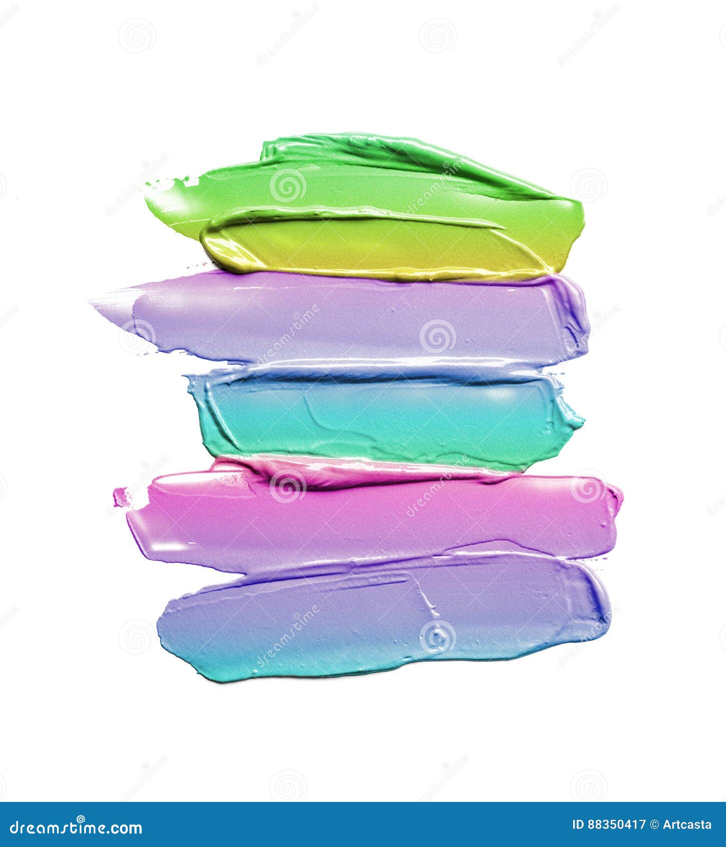 Gradient Smear of Paint or Cream Stock Image - Image of curve, isolated ...
