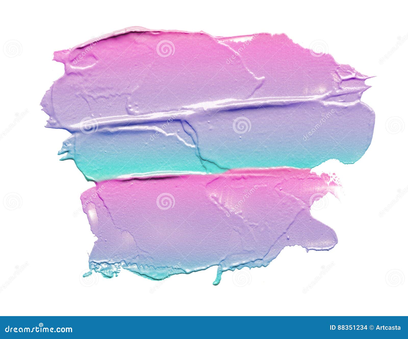 Gradient Smear of Paint or Cream Stock Photo - Image of color, isolated ...