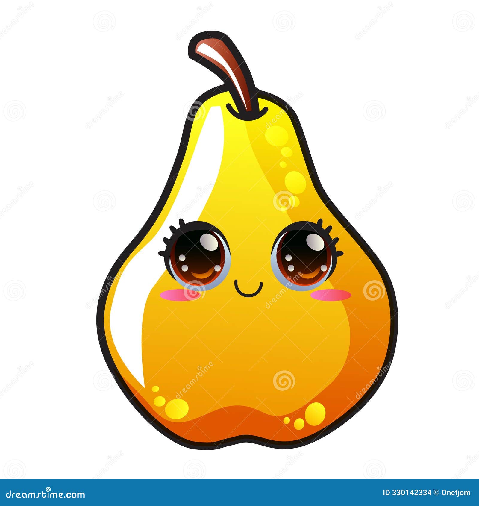Pear Cartoon Vector Illustration | CartoonDealer.com #72946992