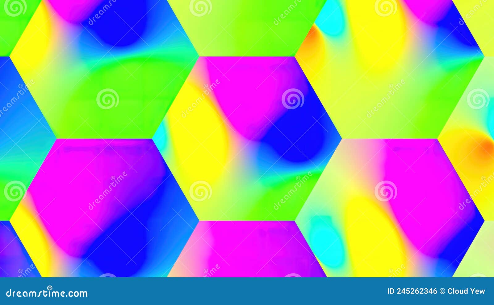 Gradient Soft Color in Hexagon Shape Background Stock Illustration ...