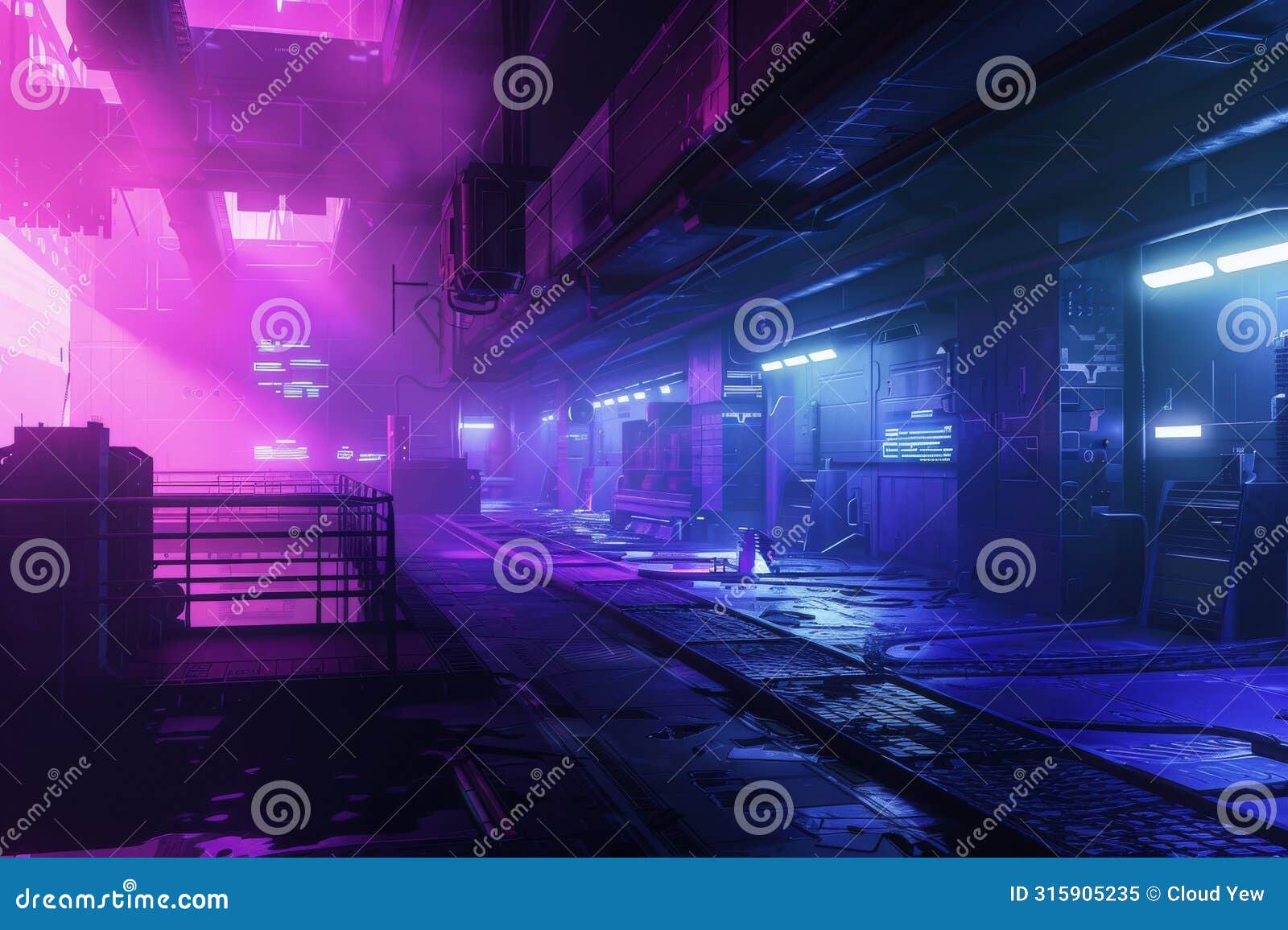 Gradient Space Station for a Sci-fi and Futuristic Theme Stock ...