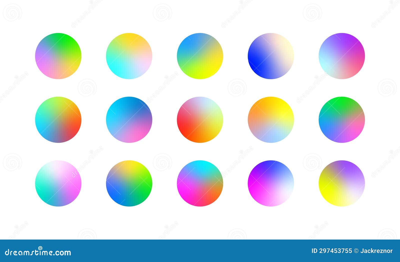 Gradient Spheres. Multicolor Circles, Abstract Vibrant Colors and ...