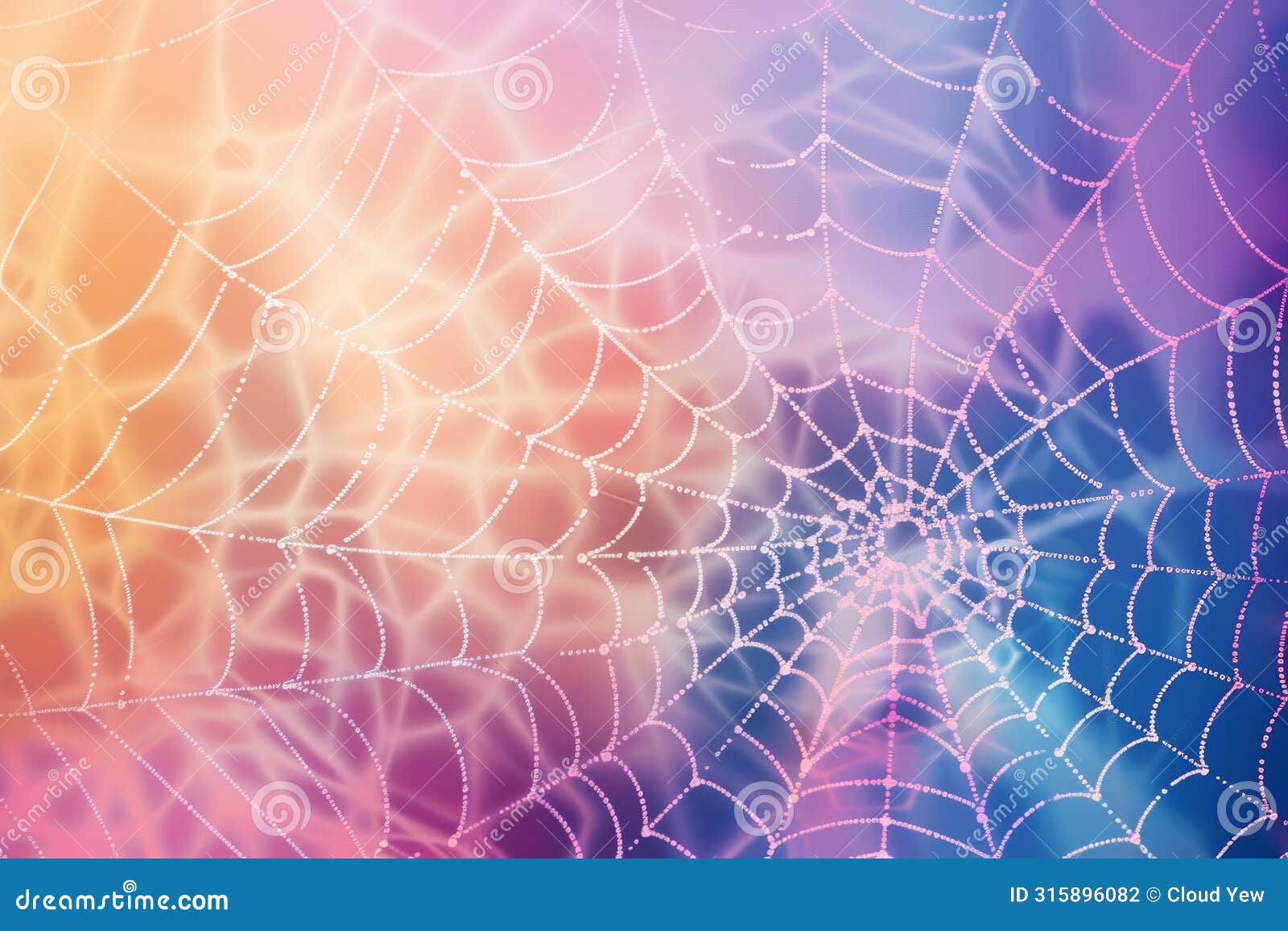 Gradient Spider Web for a Spooky and Halloween-themed Design Stock ...