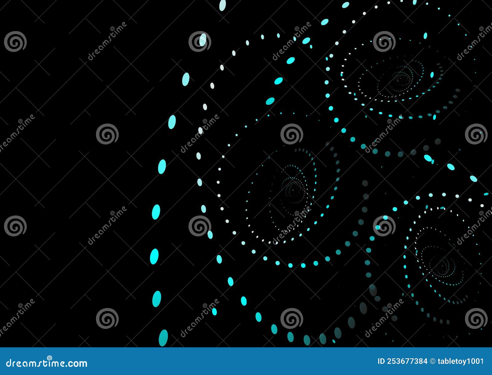 Gradient Spiral Dot Abstract Background Vector. 3D Circle Shape, Twist ...
