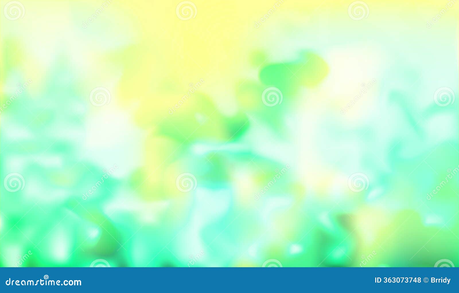 Gradient Spring Background With Green And Yellow Colors. Vector Blur ...
